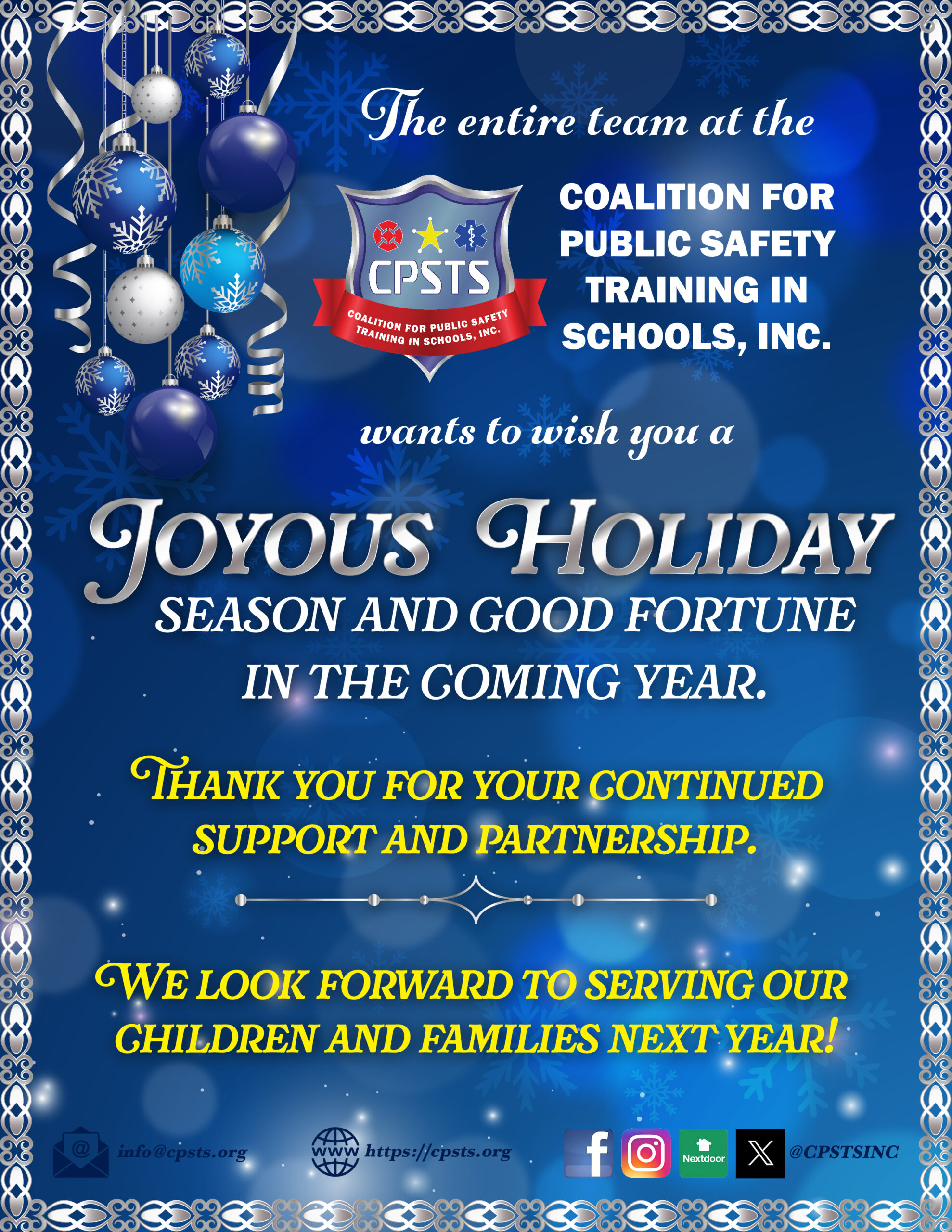 HOME - COALITION FOR PUBLIC SAFETY TRAINING IN SCHOOLS, Inc.